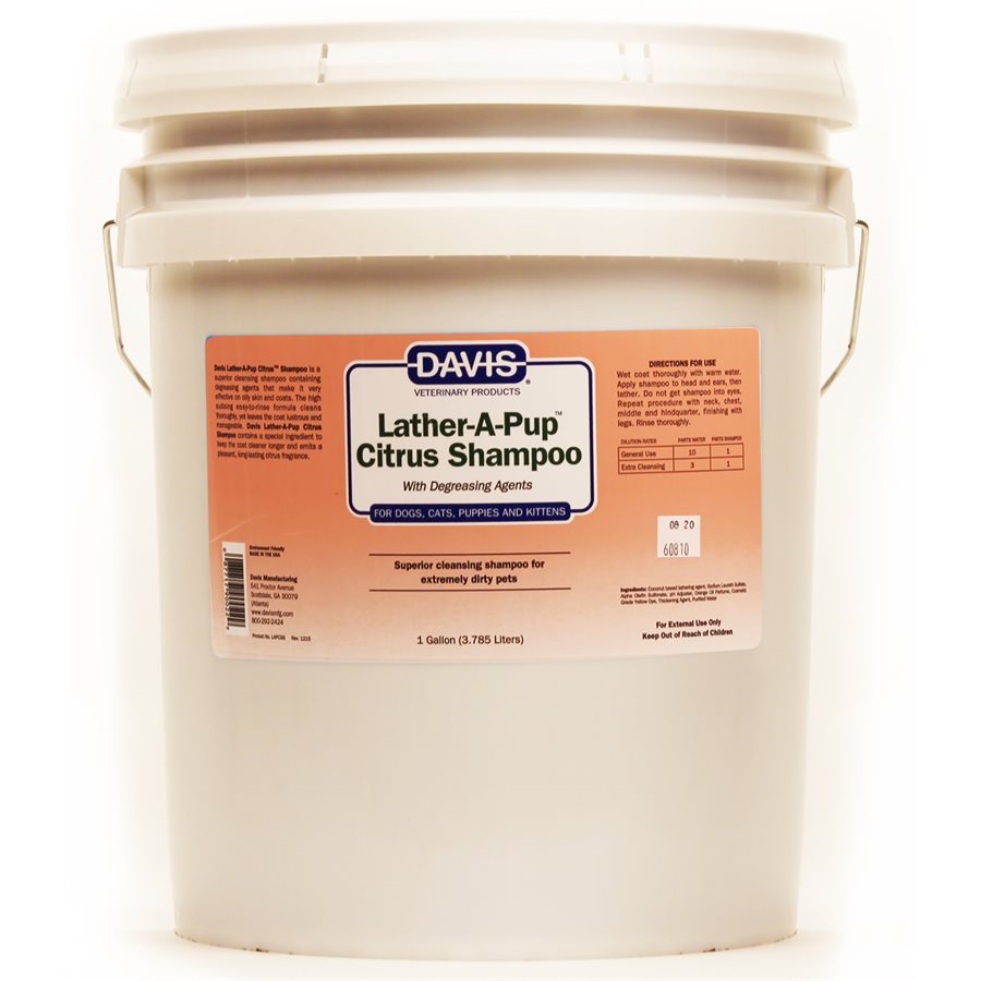 Lather-A-Pup Citrus Shampoo, 5 Gallon Bucket