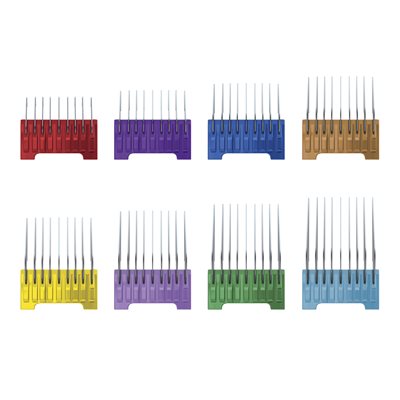 Wahl 5 in 1 Stainless Steel 8-Piece Attachment Guide Comb Set